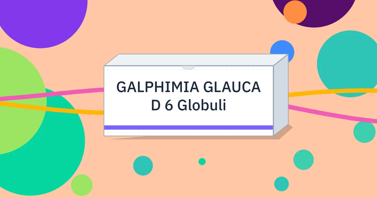 Symbolbild: Packung mit der Aufschrift GALPHIMIA GLAUCA D 6 Globuli (PZN 02890682) – Verfügbarkeit und Bezug in Apotheken in Frankfurt am Main