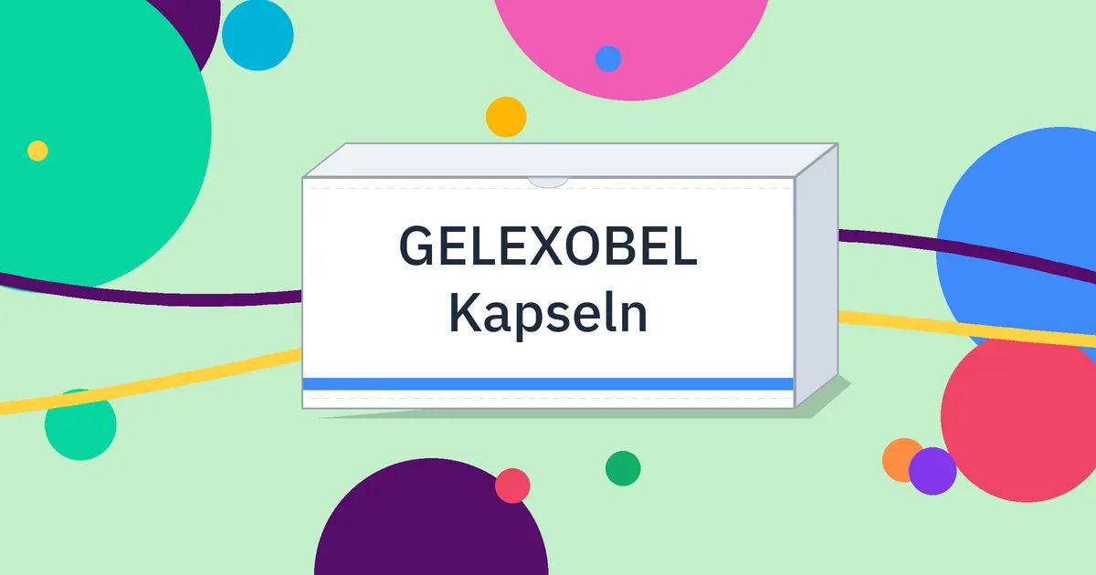 Symbolbild: Packung mit der Aufschrift GELEXOBEL Kapseln (PZN 19728419) – Verfügbarkeit und Bezug in Apotheken in Frankfurt am Main