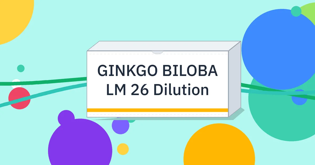 Symbolbild: Packung mit der Aufschrift GINKGO BILOBA LM 26 Dilution (PZN 12878251) – Verfügbarkeit und Bezug in Apotheken in Frankfurt am Main