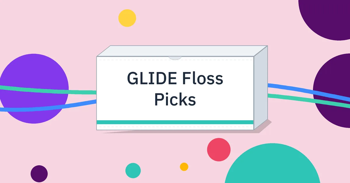 Symbolbild: Packung mit der Aufschrift GLIDE Floss Picks (PZN 10408972) – Verfügbarkeit und Bezug in Apotheken in Frankfurt am Main