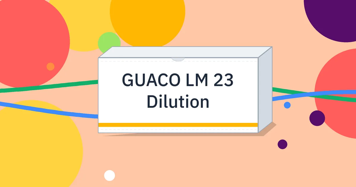 Symbolbild: Packung mit der Aufschrift GUACO LM 23 Dilution (PZN 13548082) – Verfügbarkeit und Bezug in Apotheken in Frankfurt am Main