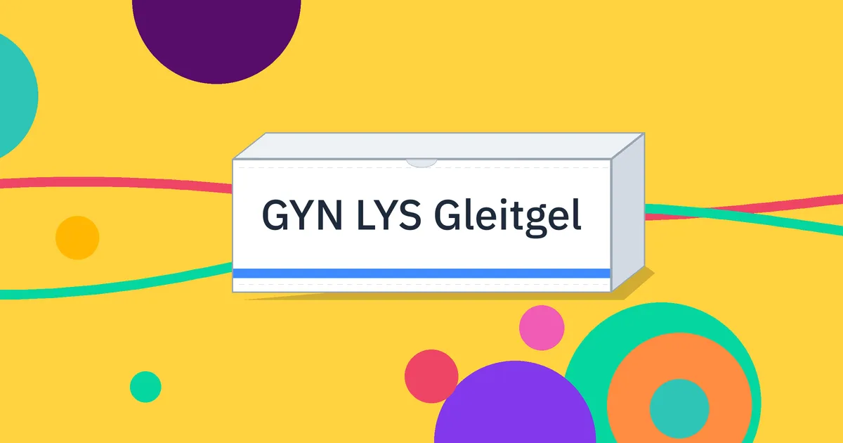 Symbolbild: Packung mit der Aufschrift GYN LYS Gleitgel (PZN 03938706) – Verfügbarkeit und Bezug in Apotheken in Frankfurt am Main