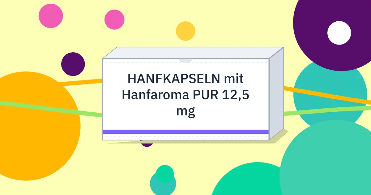 Symbolbild: Packung mit der Aufschrift HANFKAPSELN mit Hanfaroma PUR 12,5 mg (PZN 16400173) – Verfügbarkeit und Bezug in Apotheken in Frankfurt am Main