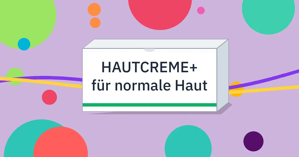 Symbolbild: Packung mit der Aufschrift HAUTCREME+ für normale Haut (PZN 12386565) – Verfügbarkeit und Bezug in Apotheken in Frankfurt am Main