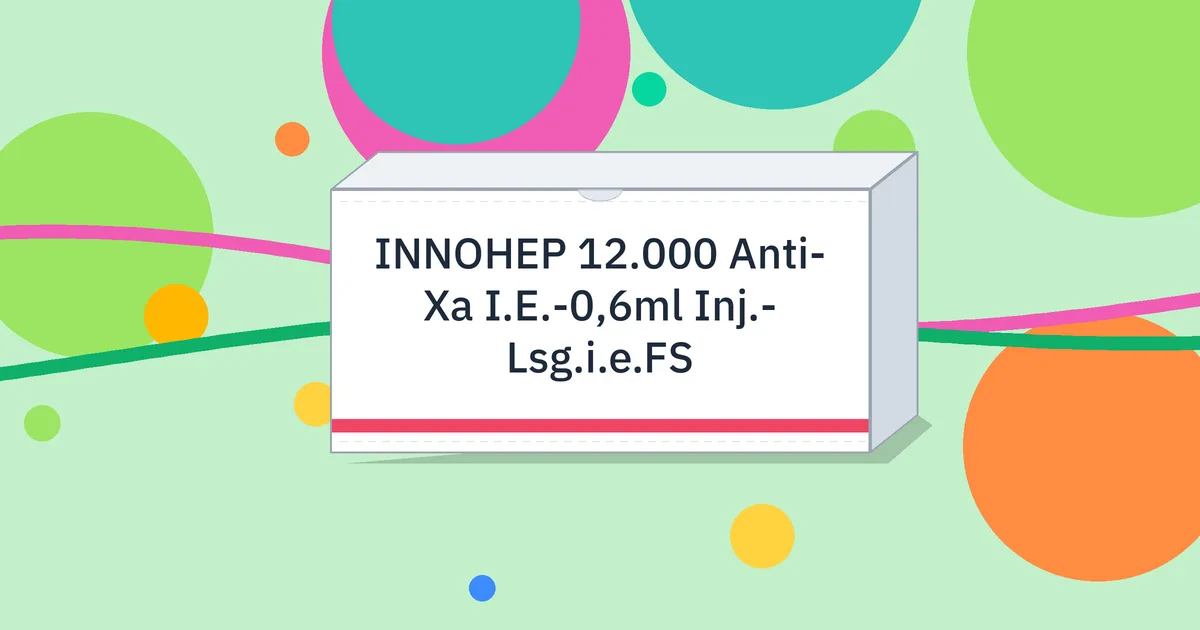 Symbolbild: Packung mit der Aufschrift INNOHEP 12.000 Anti-Xa I.E.-0,6ml Inj.-Lsg.i.e.FS (PZN 17520979) – Verfügbarkeit und Bezug in Apotheken in Frankfurt am Main