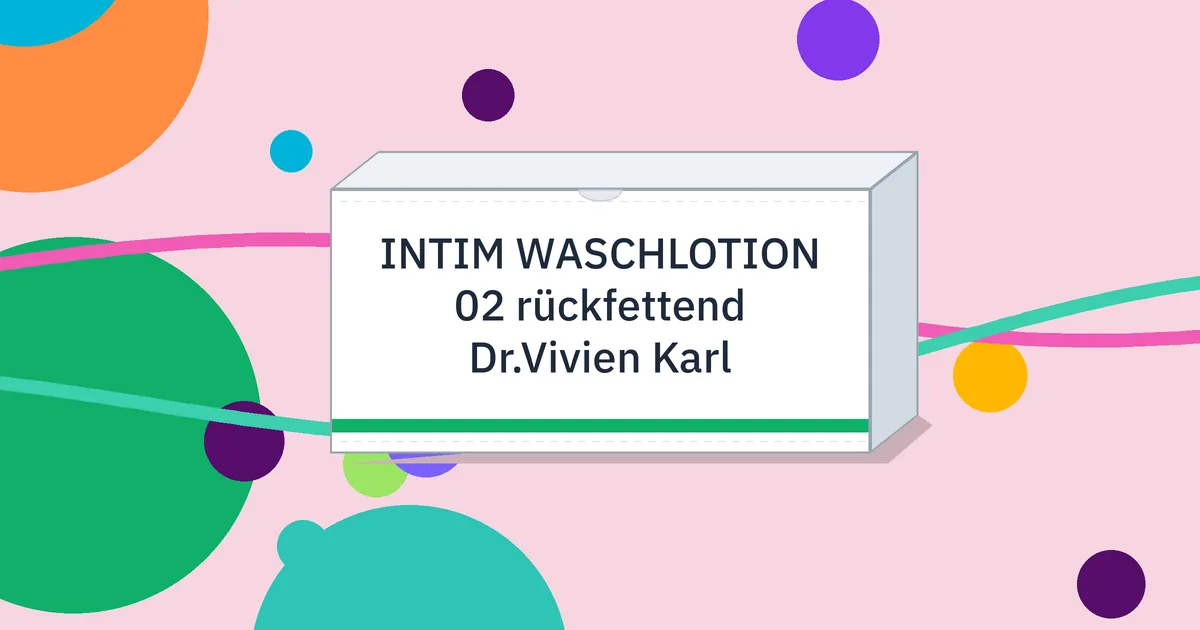 Symbolbild: Packung mit der Aufschrift INTIM WASCHLOTION 02 rückfettend Dr.Vivien Karl (PZN 18803917) – Verfügbarkeit und Bezug in Apotheken in Frankfurt am Main