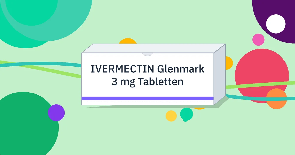 Symbolbild: Packung mit der Aufschrift IVERMECTIN Glenmark 3 mg Tabletten (PZN 19833470) – Verfügbarkeit und Bezug in Apotheken in Frankfurt am Main