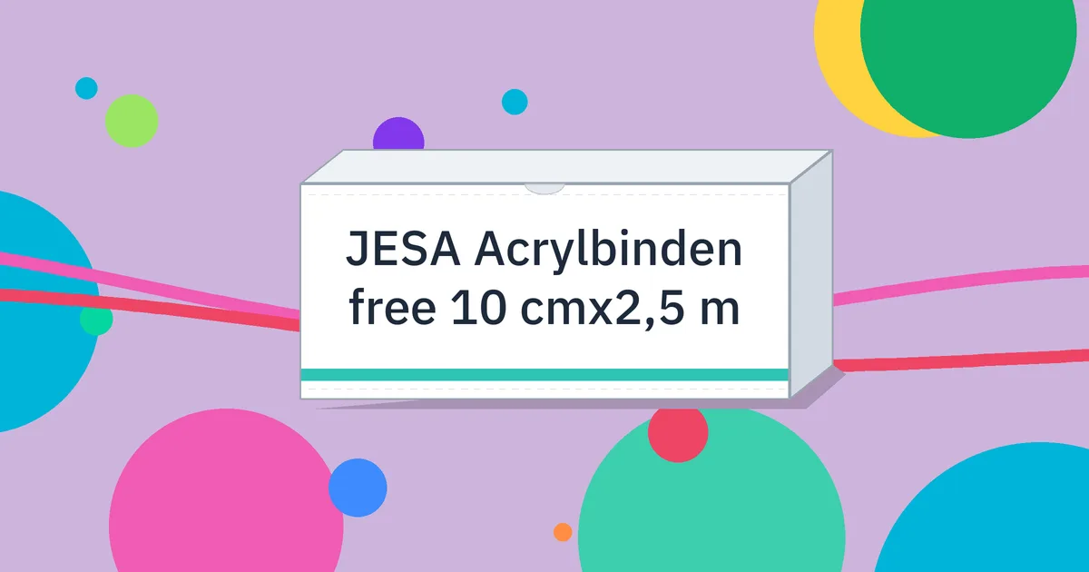 Symbolbild: Packung mit der Aufschrift JESA Acrylbinden free 10 cmx2,5 m (PZN 10986545) – Verfügbarkeit und Bezug in Apotheken in Frankfurt am Main