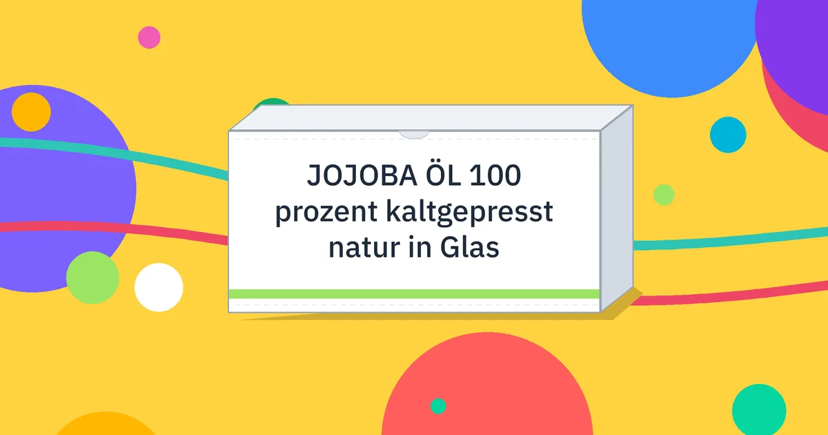 Symbolbild: Packung mit der Aufschrift JOJOBA ÖL 100 prozent kaltgepresst natur in Glas (PZN 16840877) – Verfügbarkeit und Bezug in Apotheken in Frankfurt am Main