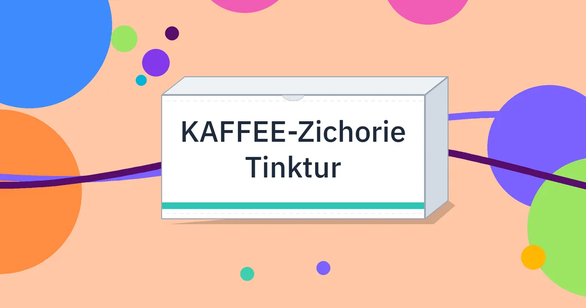 Symbolbild: Packung mit der Aufschrift KAFFEE-Zichorie Tinktur (PZN 18215876) – Verfügbarkeit und Bezug in Apotheken in Frankfurt am Main