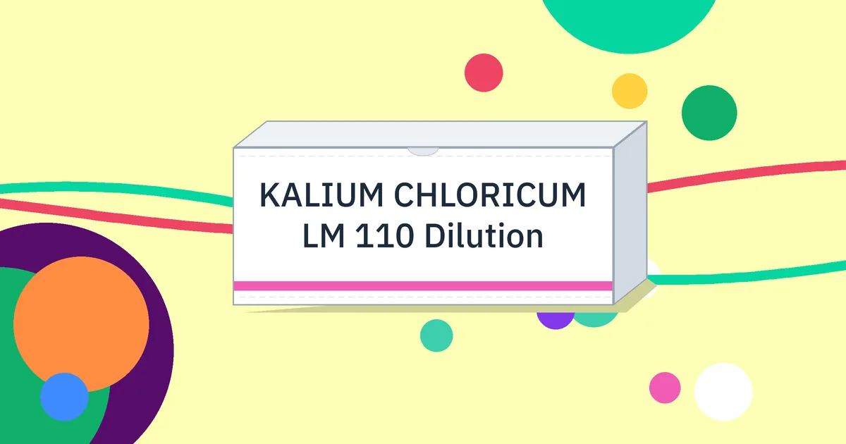 Symbolbild: Packung mit der Aufschrift KALIUM CHLORICUM LM 110 Dilution (PZN 12919027) – Verfügbarkeit und Bezug in Apotheken in Frankfurt am Main