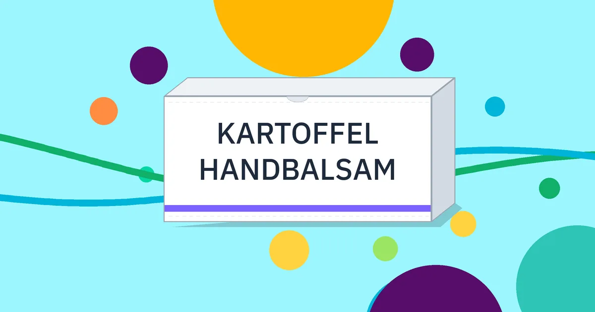 Symbolbild: Packung mit der Aufschrift KARTOFFEL HANDBALSAM (PZN 10405815) – Verfügbarkeit und Bezug in Apotheken in Frankfurt am Main
