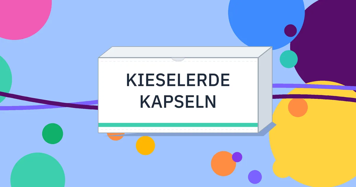Symbolbild: Packung mit der Aufschrift KIESELERDE KAPSELN (PZN 00869347) – Verfügbarkeit und Bezug in Apotheken in Frankfurt am Main