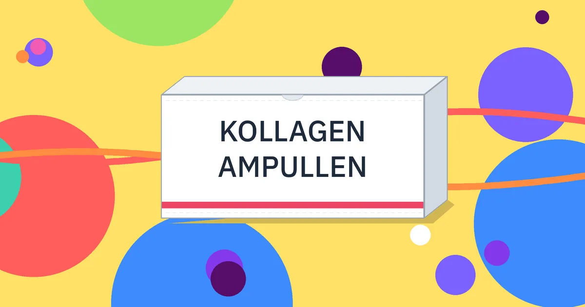 Symbolbild: Packung mit der Aufschrift KOLLAGEN AMPULLEN (PZN 19298433) – Verfügbarkeit und Bezug in Apotheken in Frankfurt am Main