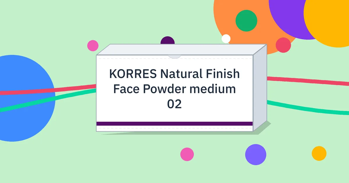 Symbolbild: Packung mit der Aufschrift KORRES Natural Finish Face Powder medium 02 (PZN 19900309) – Verfügbarkeit und Bezug in Apotheken in Frankfurt am Main