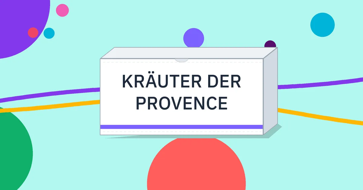 Symbolbild: Packung mit der Aufschrift KRÄUTER DER PROVENCE (PZN 04097172) – Verfügbarkeit und Bezug in Apotheken in Frankfurt am Main