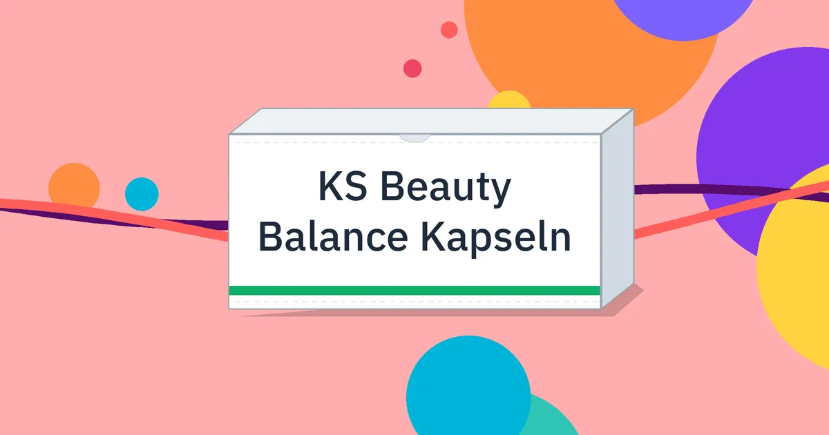 Symbolbild: Packung mit der Aufschrift KS Beauty Balance Kapseln (PZN 20725691) – Verfügbarkeit und Bezug in Apotheken in Frankfurt am Main
