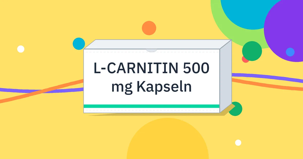 Symbolbild: Packung mit der Aufschrift L-CARNITIN 500 mg Kapseln (PZN 17304477) – Verfügbarkeit und Bezug in Apotheken in Frankfurt am Main
