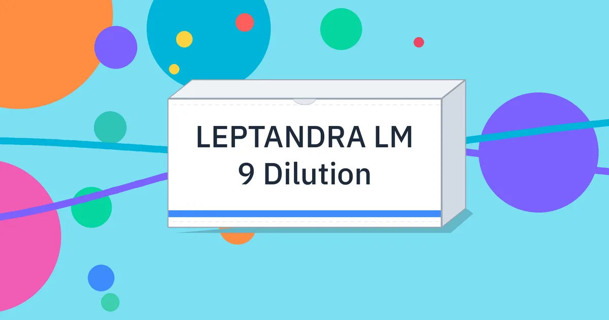 Symbolbild: Packung mit der Aufschrift LEPTANDRA LM 9 Dilution (PZN 13526790) – Verfügbarkeit und Bezug in Apotheken in Frankfurt am Main