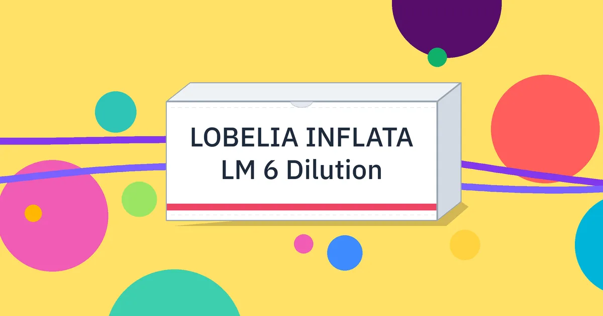 Symbolbild: Packung mit der Aufschrift LOBELIA INFLATA LM 6 Dilution (PZN 13533761) – Verfügbarkeit und Bezug in Apotheken in Frankfurt am Main