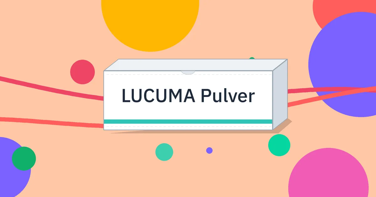 Symbolbild: Packung mit der Aufschrift LUCUMA Pulver (PZN 12363848) – Verfügbarkeit und Bezug in Apotheken in Frankfurt am Main