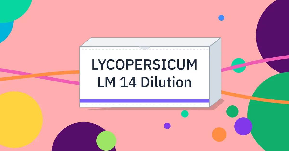 Symbolbild: Packung mit der Aufschrift LYCOPERSICUM LM 14 Dilution (PZN 13537606) – Verfügbarkeit und Bezug in Apotheken in Frankfurt am Main