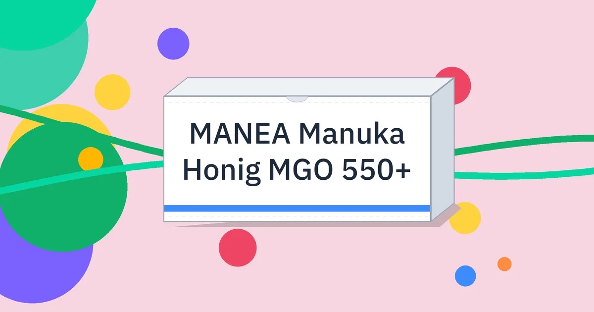 Symbolbild: Packung mit der Aufschrift MANEA Manuka Honig MGO 550+ (PZN 20539563) – Verfügbarkeit und Bezug in Apotheken in Frankfurt am Main