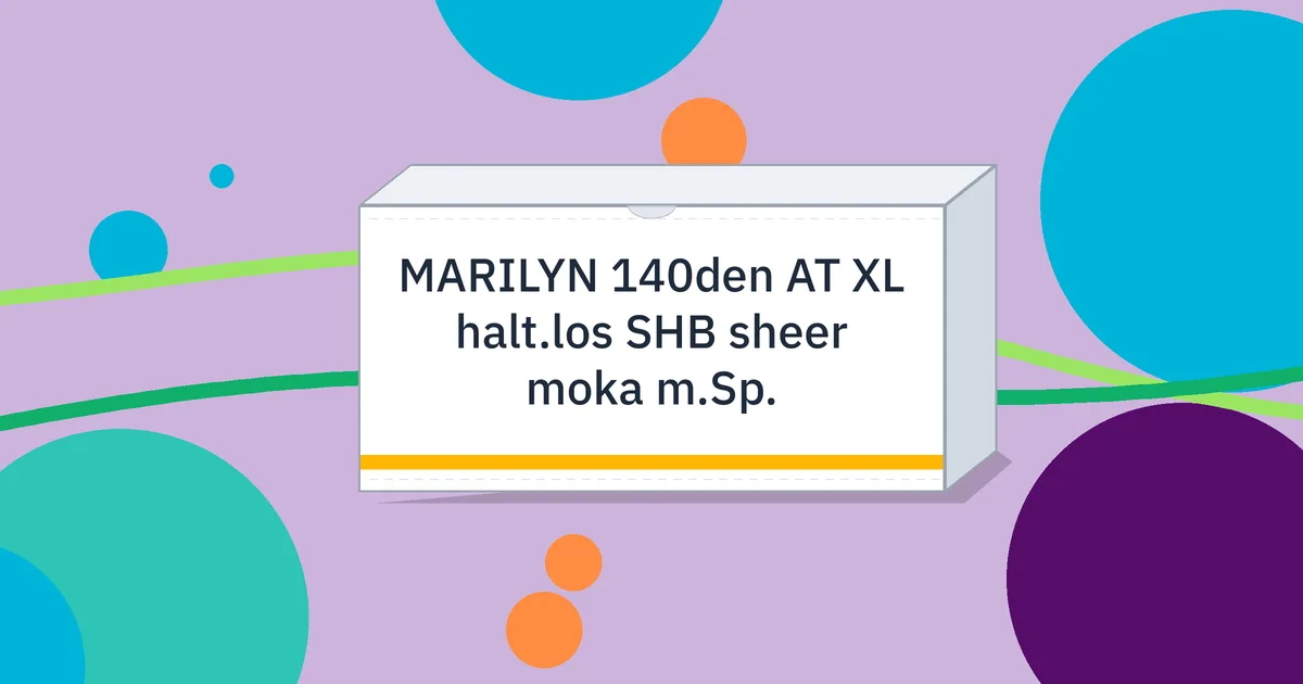 Symbolbild: Packung mit der Aufschrift MARILYN 140den AT XL halt.los SHB sheer moka m.Sp. (PZN 16186834) – Verfügbarkeit und Bezug in Apotheken in Frankfurt am Main