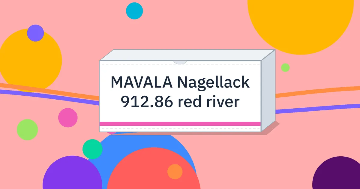Symbolbild: Packung mit der Aufschrift MAVALA Nagellack 912.86 red river (PZN 12892819) – Verfügbarkeit und Bezug in Apotheken in Frankfurt am Main