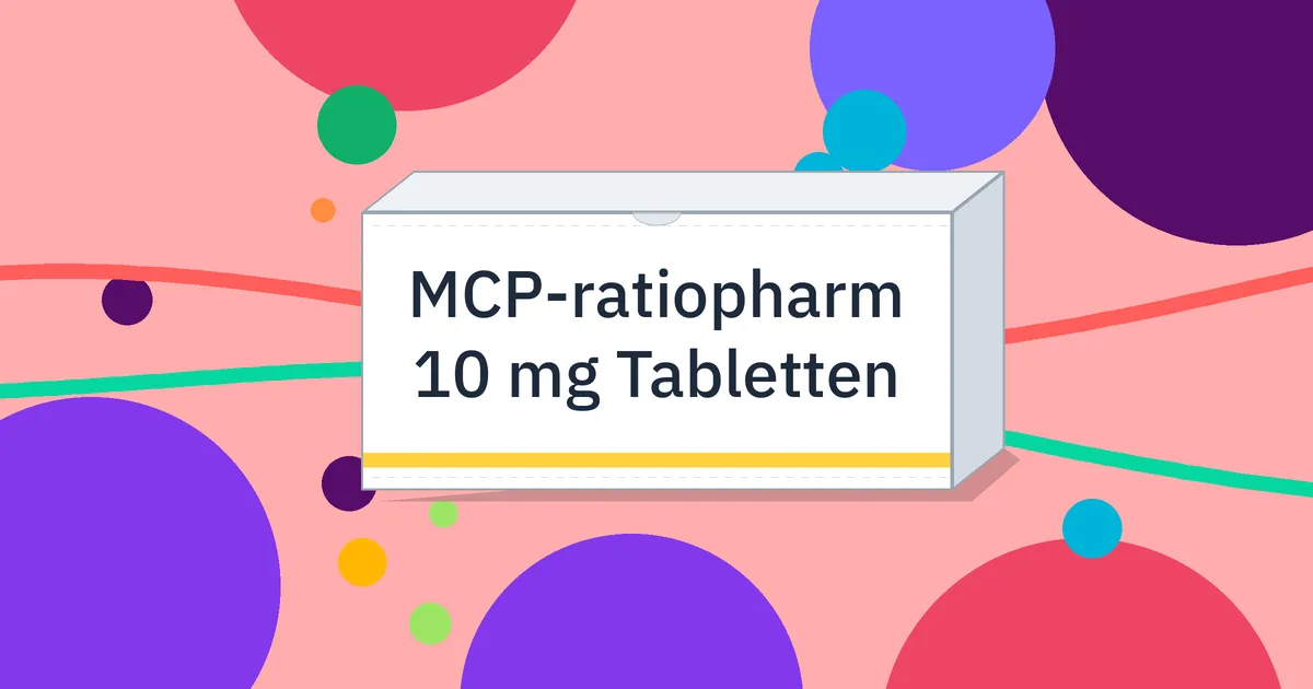 Symbolbild: Packung mit der Aufschrift MCP-ratiopharm 10 mg Tabletten (PZN 03967062) – Verfügbarkeit und Bezug in Apotheken in Frankfurt am Main
