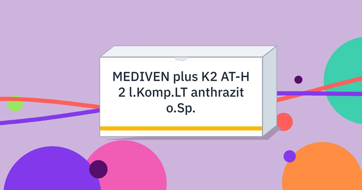 Symbolbild: Packung mit der Aufschrift MEDIVEN plus K2 AT-H 2 l.Komp.LT anthrazit o.Sp. (PZN 15088153) – Verfügbarkeit und Bezug in Apotheken in Frankfurt am Main