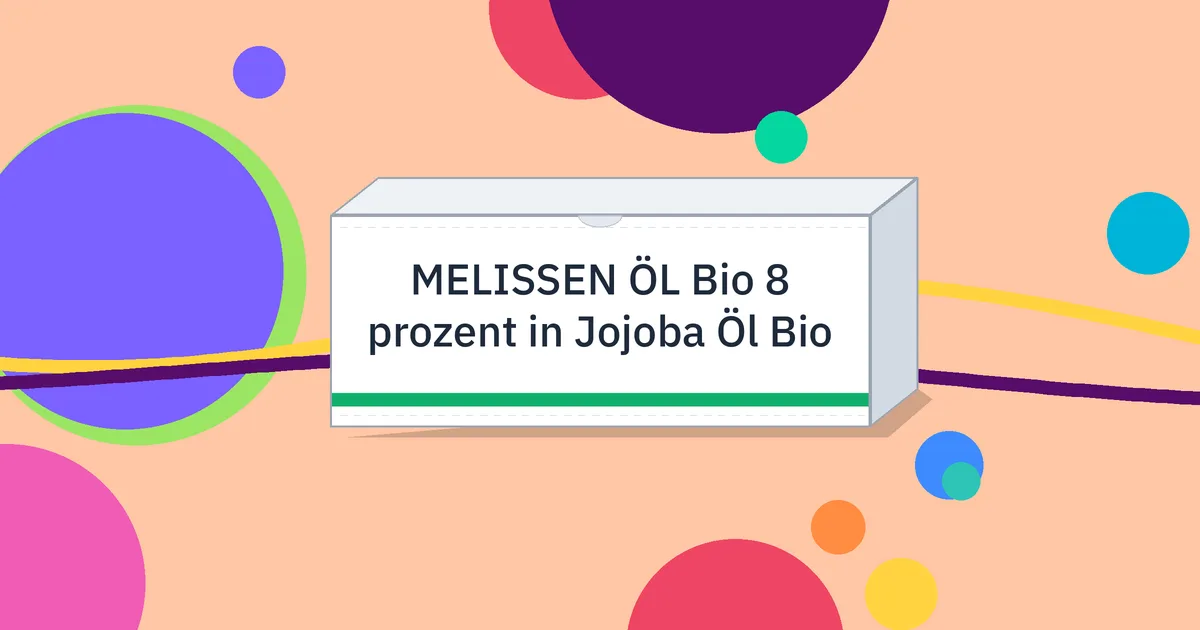Symbolbild: Packung mit der Aufschrift MELISSEN ÖL Bio 8 prozent in Jojoba Öl Bio (PZN 07509043) – Verfügbarkeit und Bezug in Apotheken in Frankfurt am Main