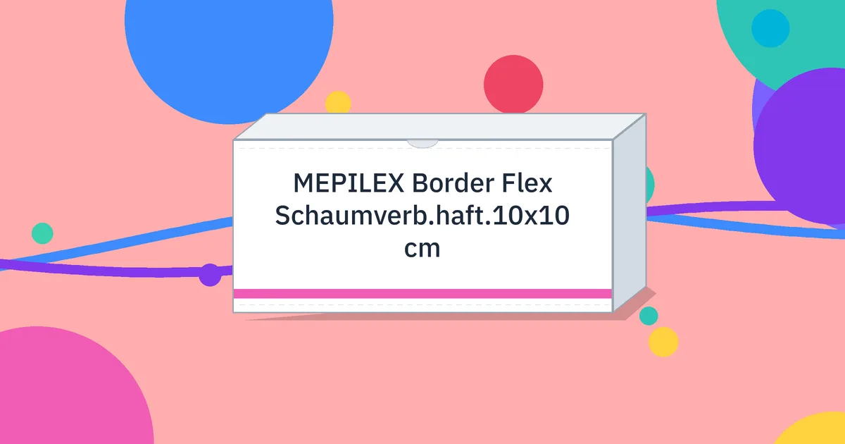 Symbolbild: Packung mit der Aufschrift MEPILEX Border Flex Schaumverb.haft.10x10 cm (PZN 19786084) – Verfügbarkeit und Bezug in Apotheken in Frankfurt am Main