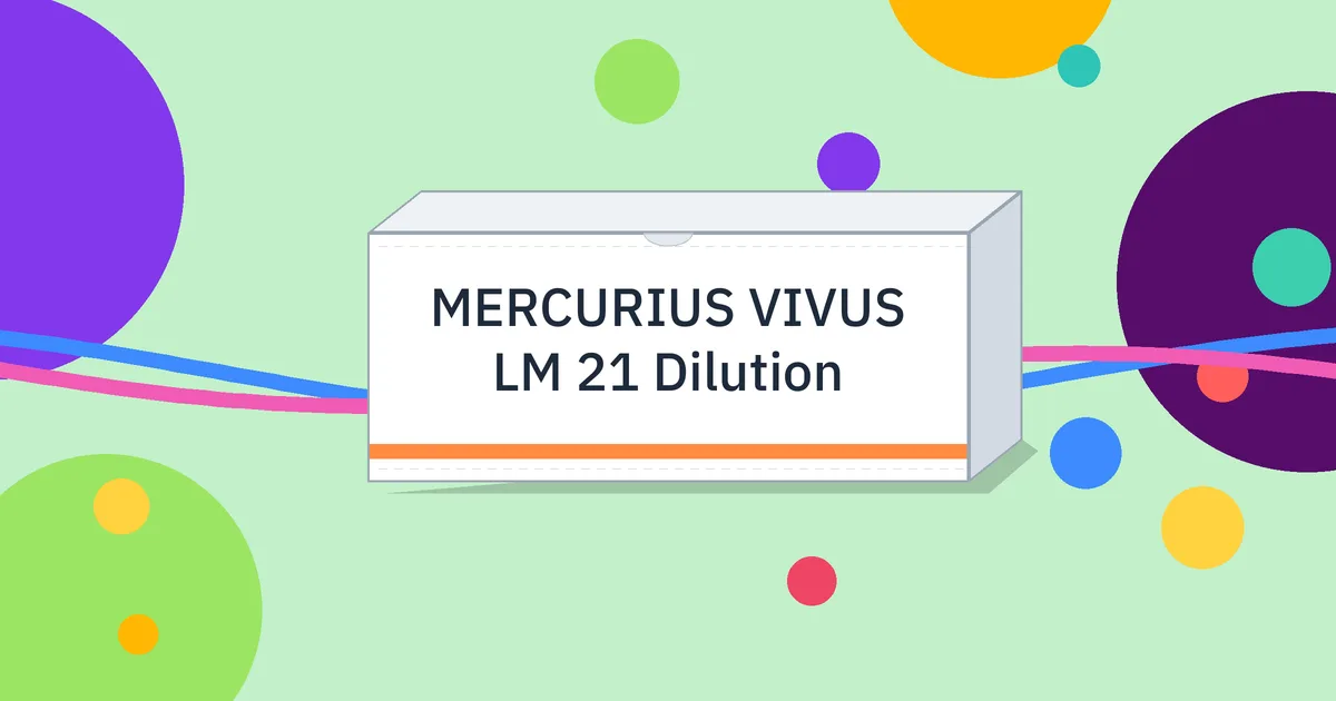 Symbolbild: Packung mit der Aufschrift MERCURIUS VIVUS LM 21 Dilution (PZN 12955106) – Verfügbarkeit und Bezug in Apotheken in Frankfurt am Main