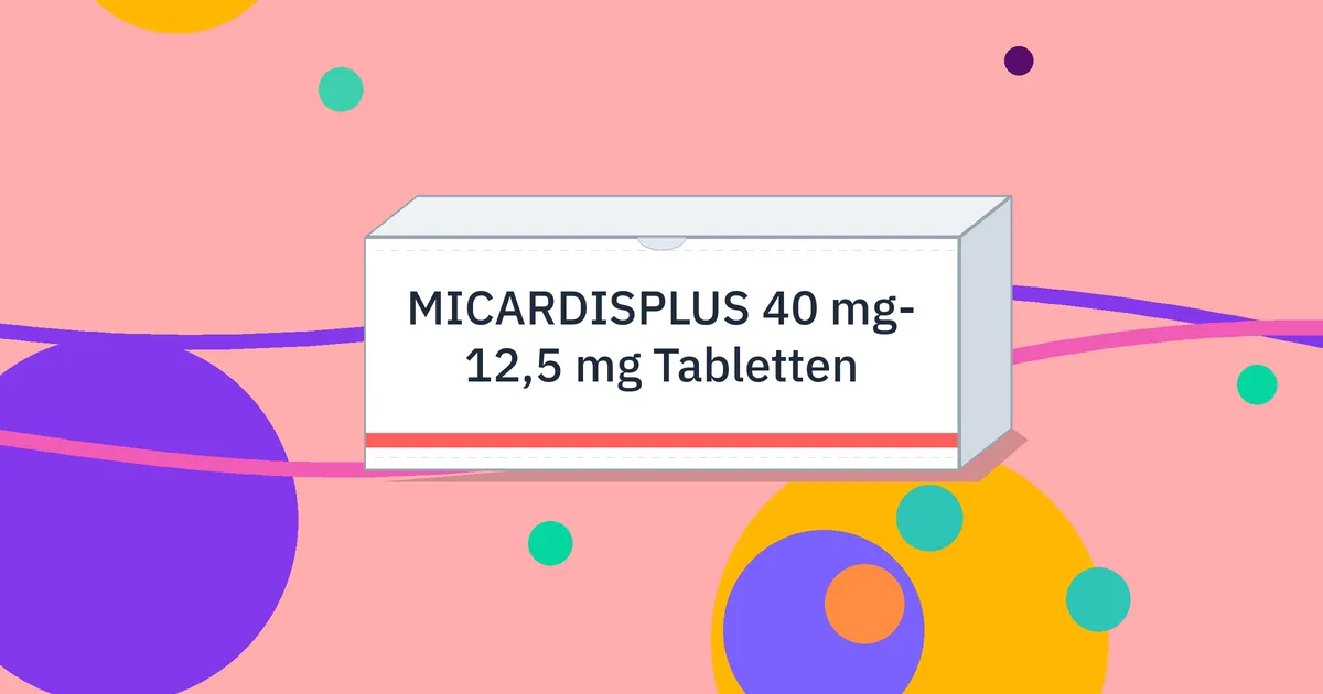 Symbolbild: Packung mit der Aufschrift MICARDISPLUS 40 mg-12,5 mg Tabletten (PZN 06063390) – Verfügbarkeit und Bezug in Apotheken in Frankfurt am Main