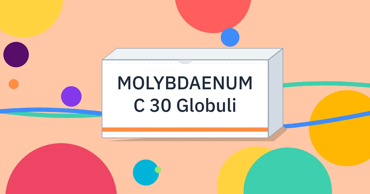 Symbolbild: Packung mit der Aufschrift MOLYBDAENUM C 30 Globuli (PZN 16692477) – Verfügbarkeit und Bezug in Apotheken in Frankfurt am Main