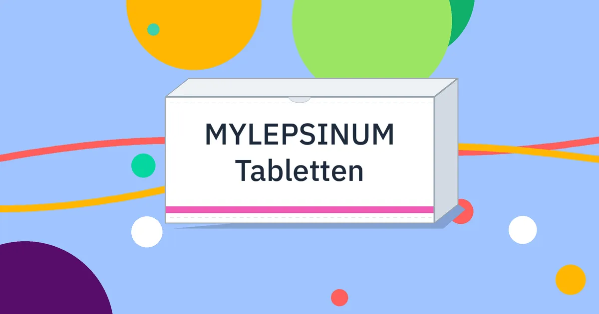 Symbolbild: Packung mit der Aufschrift MYLEPSINUM Tabletten (PZN 04896430) – Verfügbarkeit und Bezug in Apotheken in Frankfurt am Main