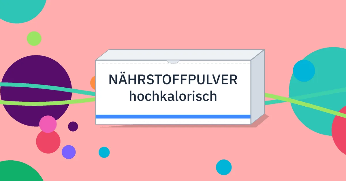 Symbolbild: Packung mit der Aufschrift NÄHRSTOFFPULVER hochkalorisch (PZN 15254048) – Verfügbarkeit und Bezug in Apotheken in Frankfurt am Main