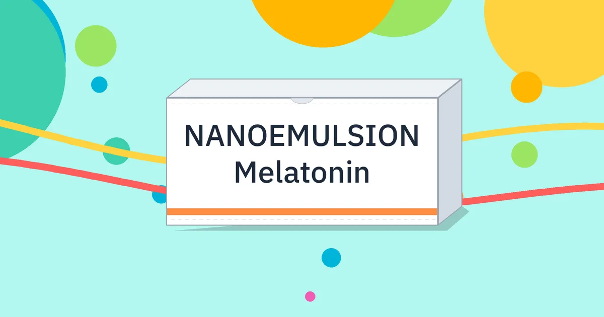 Symbolbild: Packung mit der Aufschrift NANOEMULSION Melatonin (PZN 19740679) – Verfügbarkeit und Bezug in Apotheken in Frankfurt am Main