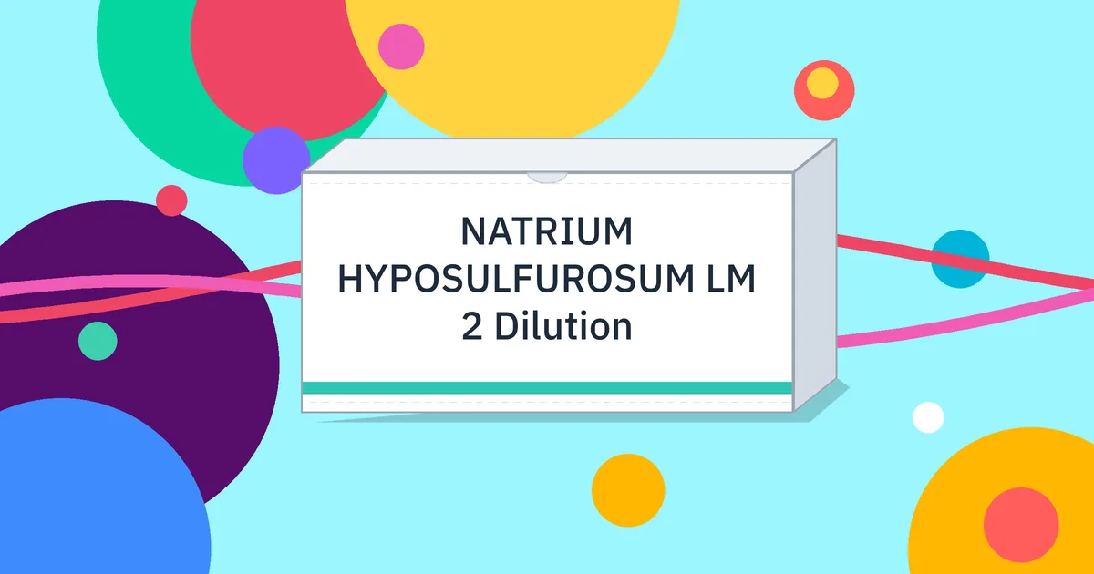 Symbolbild: Packung mit der Aufschrift NATRIUM HYPOSULFUROSUM LM 2 Dilution (PZN 12963761) – Verfügbarkeit und Bezug in Apotheken in Frankfurt am Main