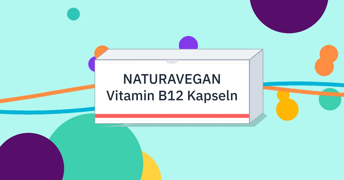 Symbolbild: Packung mit der Aufschrift NATURAVEGAN Vitamin B12 Kapseln (PZN 11017044) – Verfügbarkeit und Bezug in Apotheken in Frankfurt am Main