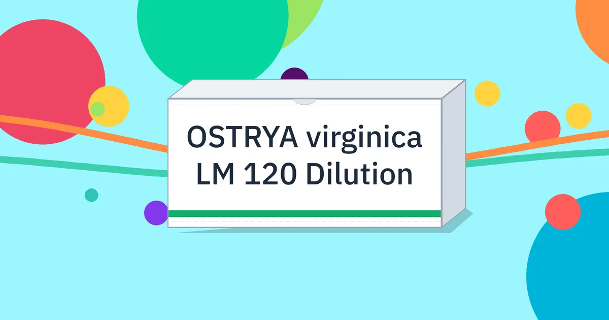 Symbolbild: Packung mit der Aufschrift OSTRYA virginica LM 120 Dilution (PZN 13628800) – Verfügbarkeit und Bezug in Apotheken in Frankfurt am Main