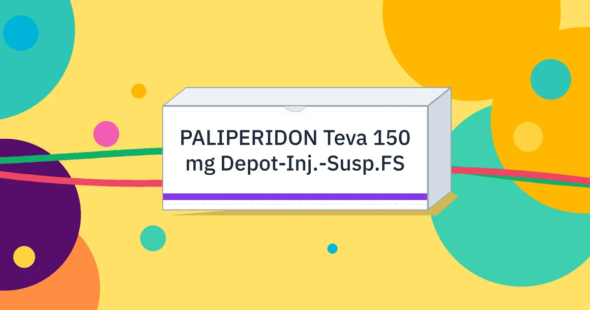 Symbolbild: Packung mit der Aufschrift PALIPERIDON Teva 150 mg Depot-Inj.-Susp.FS (PZN 20782476) – Verfügbarkeit und Bezug in Apotheken in Frankfurt am Main
