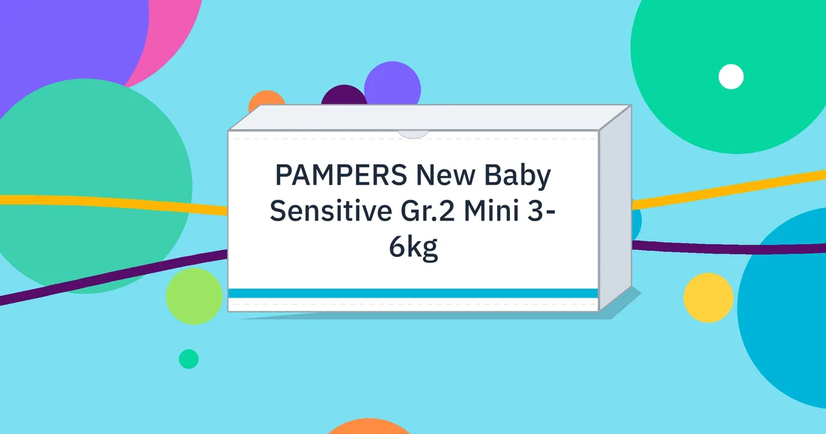 Symbolbild: Packung mit der Aufschrift PAMPERS New Baby Sensitive Gr.2 Mini 3-6kg (PZN 11108114) – Verfügbarkeit und Bezug in Apotheken in Frankfurt am Main