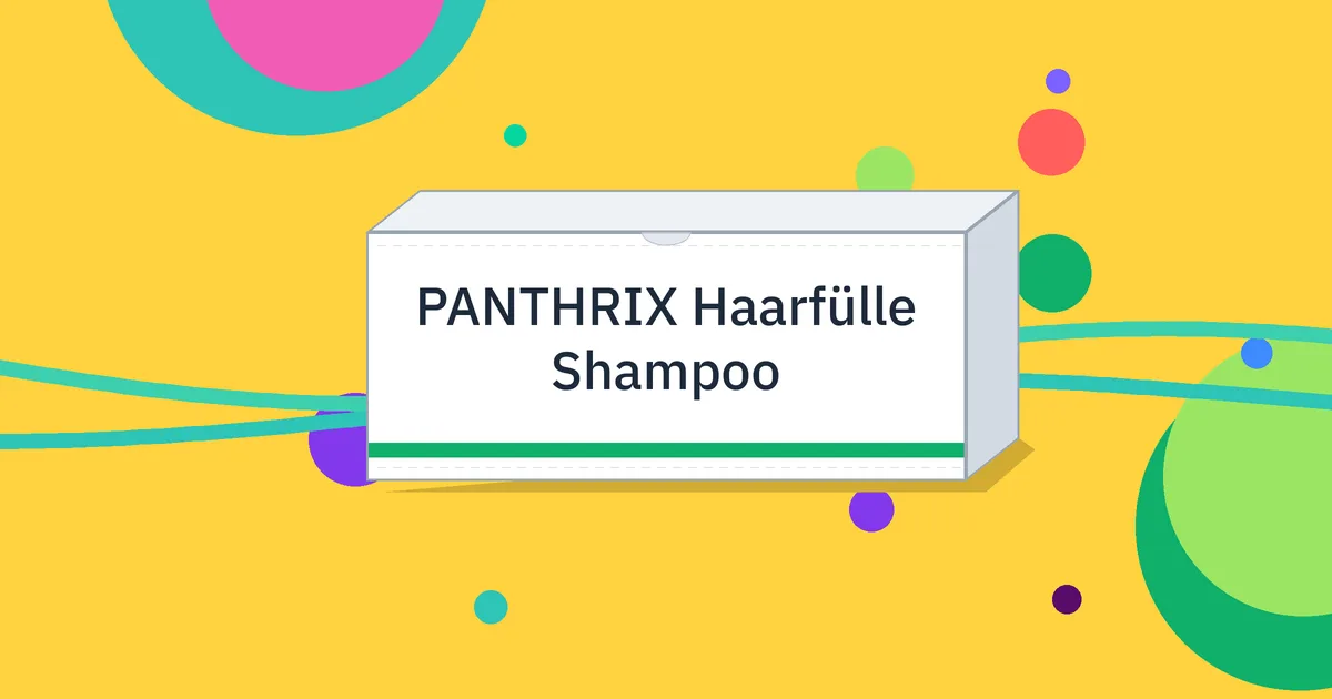 Symbolbild: Packung mit der Aufschrift PANTHRIX Haarfülle Shampoo (PZN 19341844) – Verfügbarkeit und Bezug in Apotheken in Frankfurt am Main