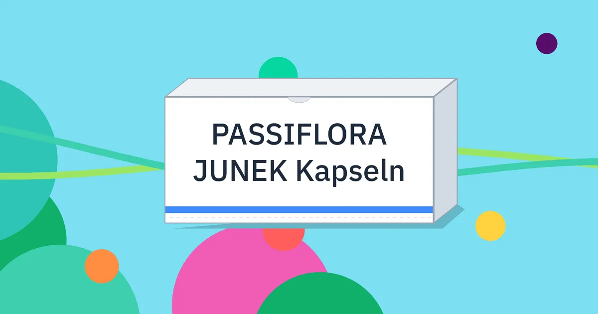 Symbolbild: Packung mit der Aufschrift PASSIFLORA JUNEK Kapseln (PZN 01089947) – Verfügbarkeit und Bezug in Apotheken in Frankfurt am Main