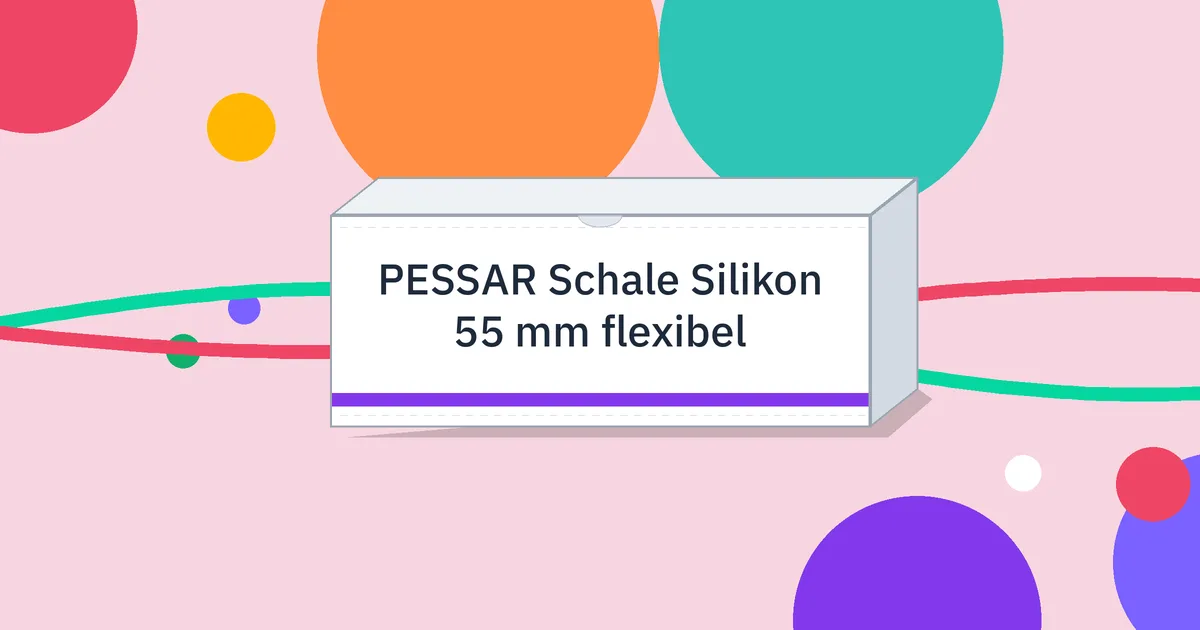 Symbolbild: Packung mit der Aufschrift PESSAR Schale Silikon 55 mm flexibel (PZN 02442802) – Verfügbarkeit und Bezug in Apotheken in Frankfurt am Main