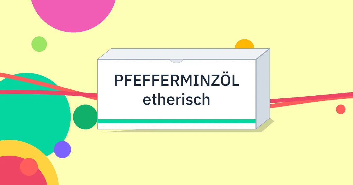 Symbolbild: Packung mit der Aufschrift PFEFFERMINZÖL etherisch (PZN 08449863) – Verfügbarkeit und Bezug in Apotheken in Frankfurt am Main