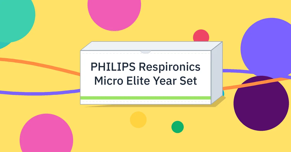 Symbolbild: Packung mit der Aufschrift PHILIPS Respironics Micro Elite Year Set (PZN 01292097) – Verfügbarkeit und Bezug in Apotheken in Frankfurt am Main