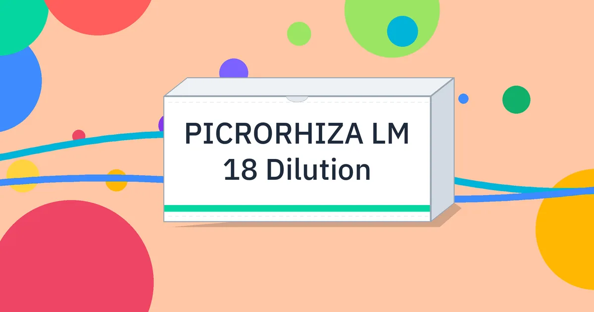 Symbolbild: Packung mit der Aufschrift PICRORHIZA LM 18 Dilution (PZN 13641663) – Verfügbarkeit und Bezug in Apotheken in Frankfurt am Main